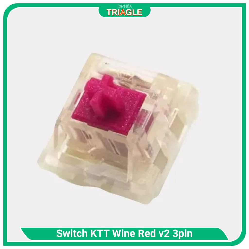 SWITCH KTT Wine Red v2 | Linear | 3pin – Tạp Hóa Triagle
